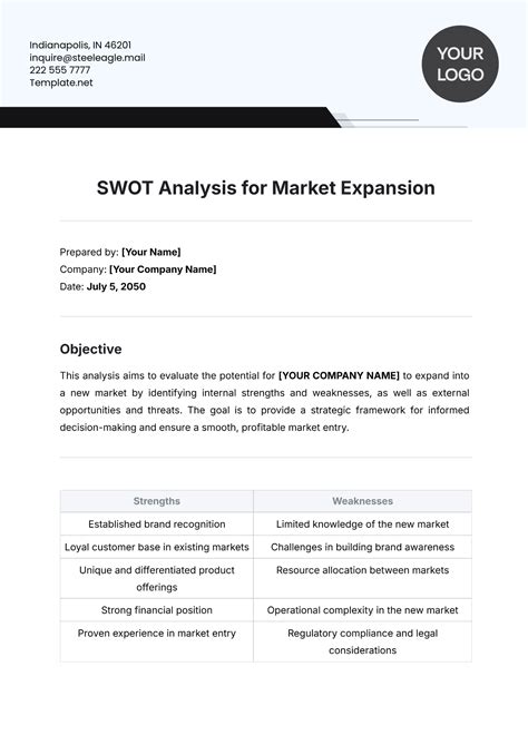 Free Nonprofit Swot Analysis Template To Edit Online