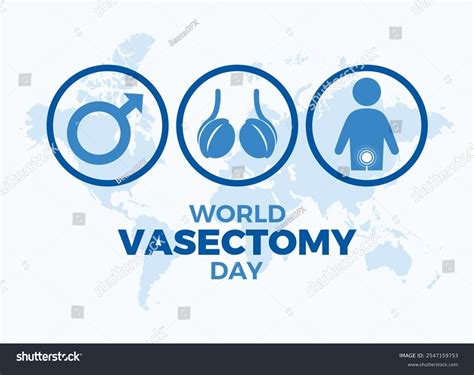 World Vasectomy Day Poster Vector Illustration Stock Vector Royalty