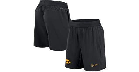 Nike Black Iowa Hawkeyes 2024 Sideline Performance Shorts For Men Lyst