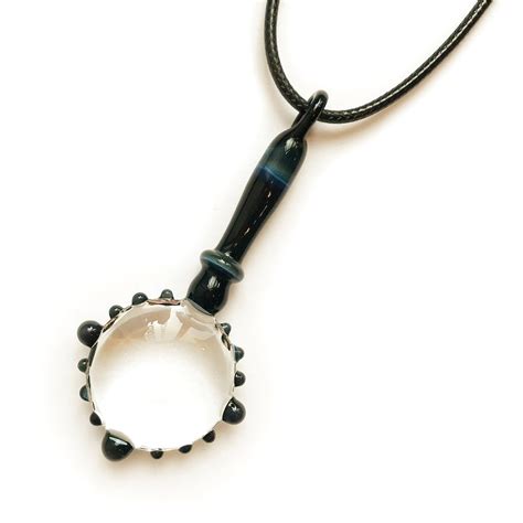 Magnifying Glass Pendant Necklace Urbanglass
