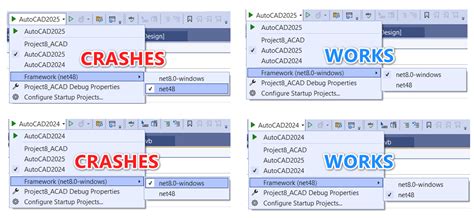 Solved Targeting Autocad2025 Desktop Clr Vs Coreclr Autodesk Community