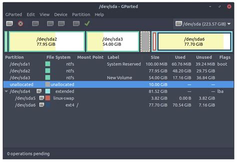 will moving the unallocated space to the right and merging it make