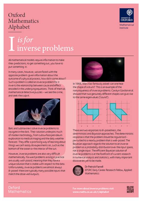 i is for inverse problems mathematical institute