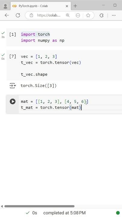 Pytorch Tensors And Numpy Compatibility Pytorch Tutorial Youtube