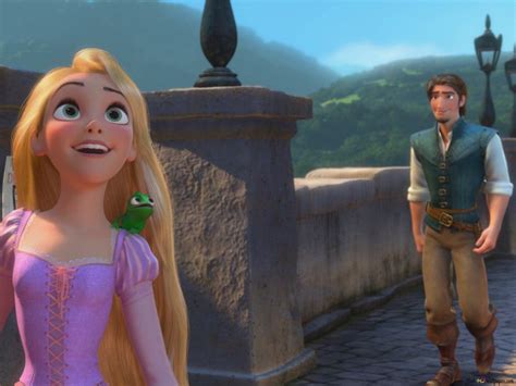 Rapunzel And Pascal Cartoon Characters Hd Wallpaper Download