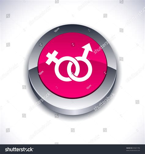 Sex Metallic 3d Vibrant Round Icon Stock Vector Royalty Free 55921756 Shutterstock