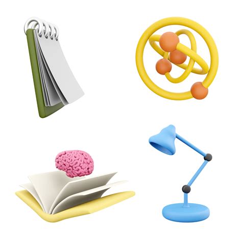 3d Rendering Notepad Atom Model With Neutron Nucleus Electron And 3d Rendering Notepad Atom Model With Neutron Nucleus Electron And
