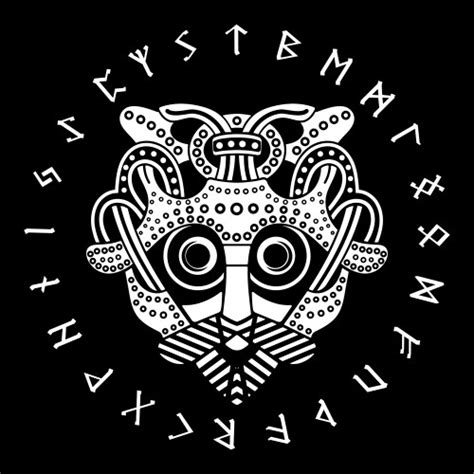 name odin rune hide royalty free vector image vectorstock