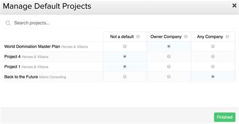 Setting Default Projects For New Users Teamwork Projects Support