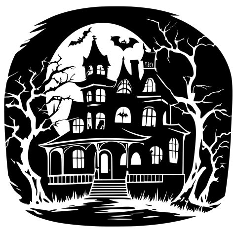 Haunted House Silhouette