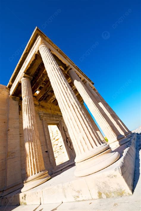 그리스에서 오래된 건축물과 역사적 장소인 파르테논 신전 사진 배경 및 무료 다운로드를위한 그림 Pngtree
