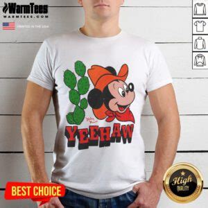 Funny Yeehaw Mickey Mouse T Shirt Warmtees