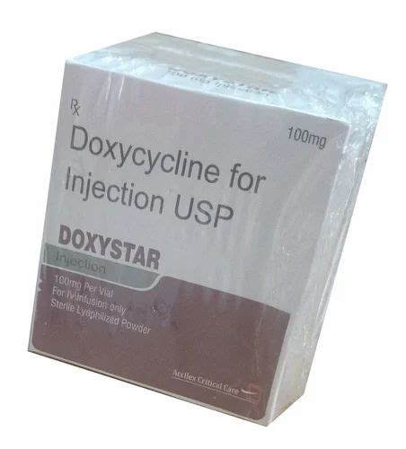 Doxystar Doxycycline Injection Usp 100mg At Rs 60 Vial In Nagpur Id 2852813401597
