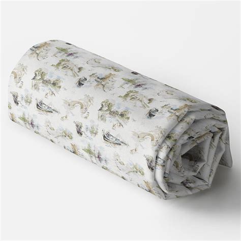 Spring Canal Scene Fabric