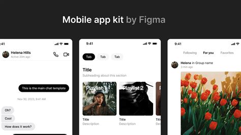 Mobile App Kit By Figma Figma Mobile App Kit By Figma Figma