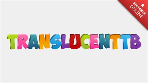 Translucenttb干 Multi Color For The New Year Text Effect Generator