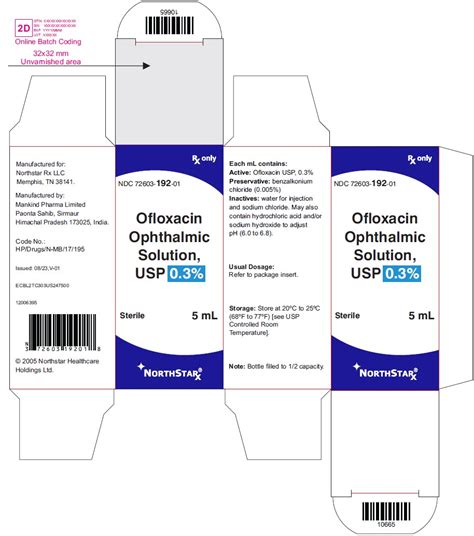 Ofloxacin Ophthalmic Solution Package Insert