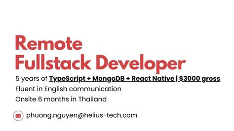 Phương N On Linkedin Fullstackdeveloper Remotework Techjob Nowhiring