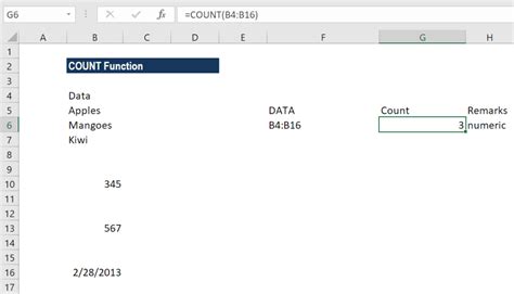 COUNT Function Formula Examples How To Use COUNT