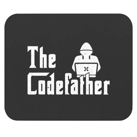 The Codefather Code Father Programmer Coding Fathers Day Mouse Pads
