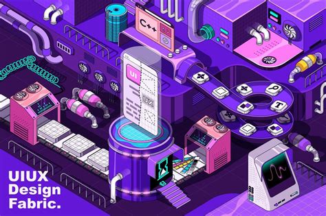 Ui Ux Design Web Concept In 3d Isometric Design App Layouts And Mobile Interface Templates