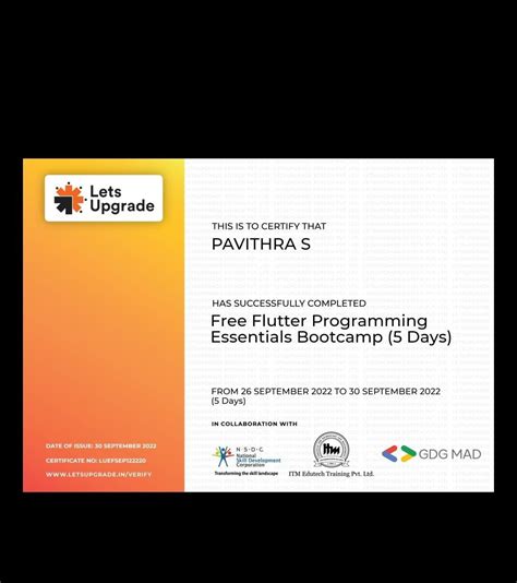 Pavithra S On Linkedin Letsupgrade Appdevelopment Flutter