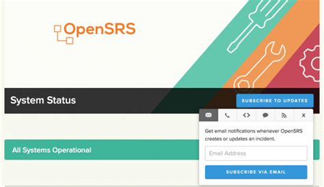 New Opensrs Status Page And Other Support Enhancements Opensrs