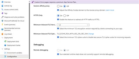 Howto Set Minimum Tls Cipher Suite Of Azure App Service Using