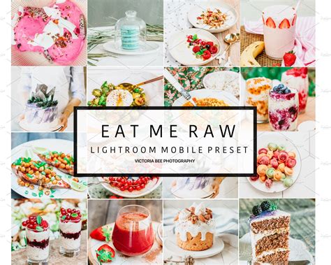 5 Mobile Presets Eat Me Raw Actions ~ Creative Market