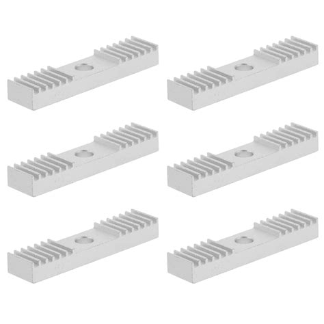 Hemoton 6pcs Timing Belt Gear Clamps Mount Blocks 3d Printer Timing Belt Fixing Piece