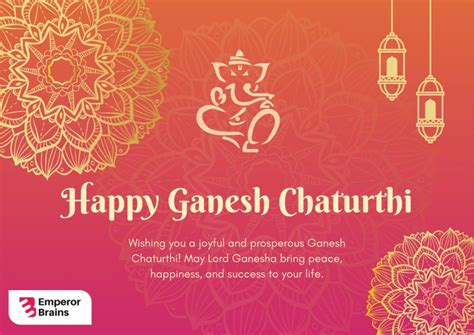 Emperor Brains It Solutions Llp On Linkedin Ganeshchaturthi Blessings Happiness Success