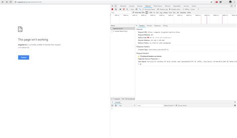 503 In Chrome Is Currently Unable To Handle This Request · Issue 25834