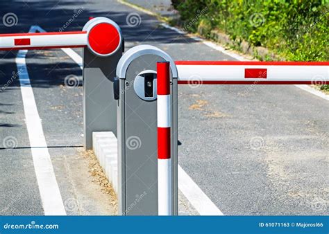 Parking Lot Gate Stock Image Image Of Pavilion Gate 61071163