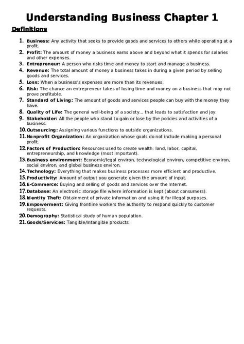 Understanding Business Chapter 1 Pdfcoffeecom