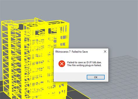 The File Writing Plug In Failedto Collada Dae Rhino For Windows Mcneel Forum