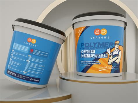 防水涂料品牌设计 包装桶设计 包装设计师Hode 站酷ZCOOL