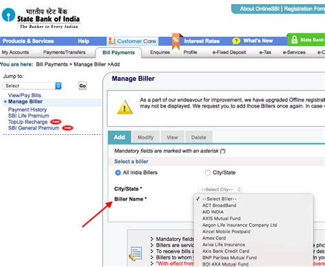 Guide To Add I SIP Biller In Online SBI Online Demat Trading And Mutual Fund Investment In