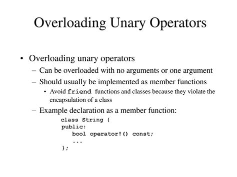 operator overloading ppt download