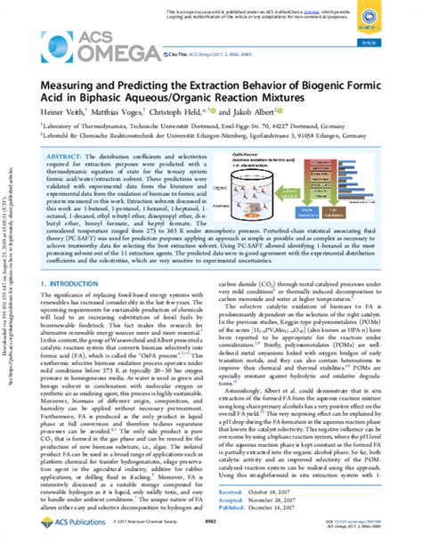 Pdf Measuring And Predicting The Extraction Behavior Of Biogenic