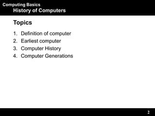 Computers Basics Pptx Basics Of Computers In Business Environment PPT