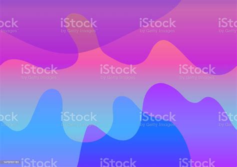 화려한 기하학적 배경입니다 유체 모양 구성 액체 색상 배경 디자인입니다 0명에 대한 스톡 벡터 아트 및 기타 이미지 0명 3차원 형태 개념 Istock