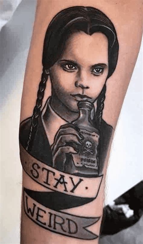 Wednesday Tattoo Design Ideas Images Movie Tattoos Wednesday Addams