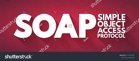 Soap Simple Object Access Protocol Acronym Stock Vector Royalty Free