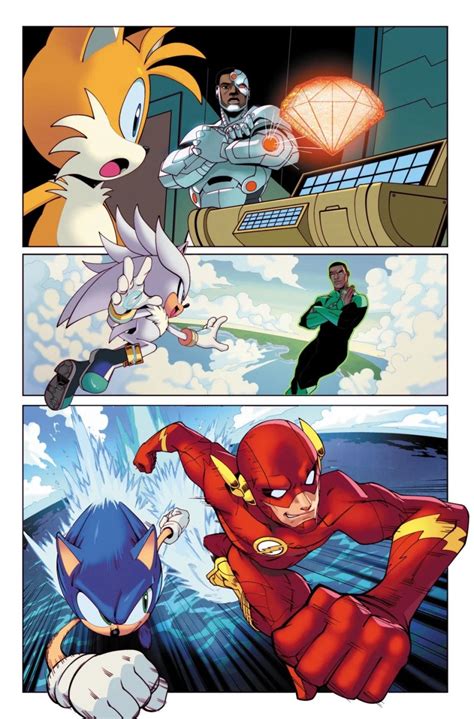 Dc X Sonic The Hedgehog Is The Comic Book Crossover We Never Knew We
