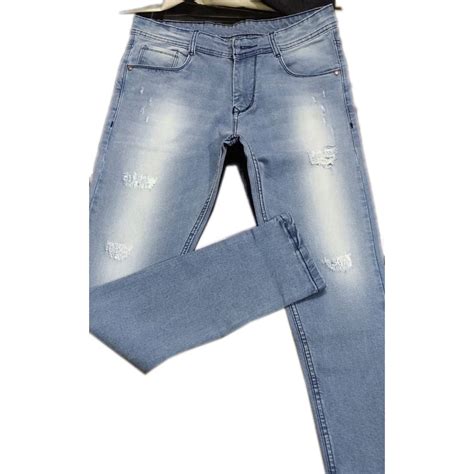 Comfort Fit Faded Mens Light Blue Denim Jeans At ₹ 530piece In Ranchi