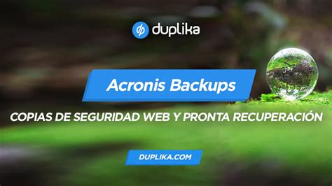 Acronis Cyber Backups Duplika