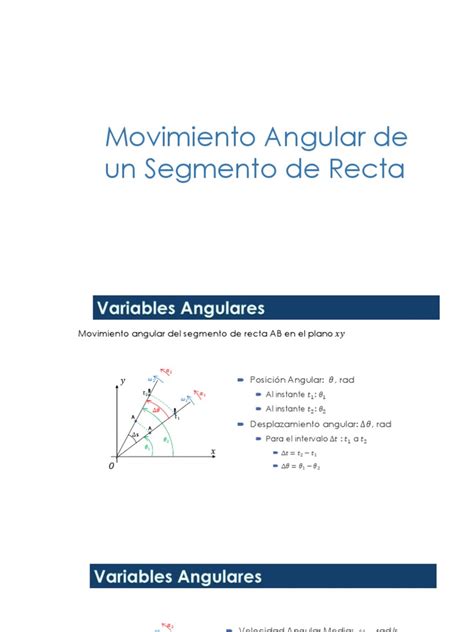 4 Movimiento Angular De Un Segmento Recta Eh Pdf Vector Euclidiano Velocidad