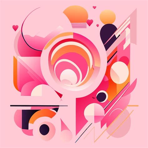 Premium Vector Vector Design With Abstract Shapes Lines And Vibrant Colors Allows The Viewer