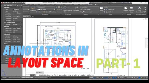 Annotation In Autocad In Paper Space And Model Space Annotation Scale Annotation In Layout