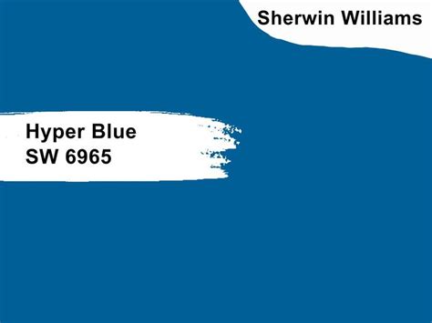 Sherwin Williams Hyper Blue Sw 6965 Blue Paint Colors Navy Blue